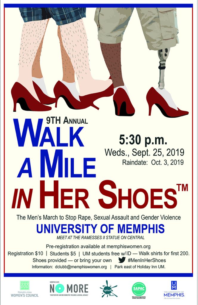Walk a Mile in Her Shoes 2019 on Sept. 25 – Memphis Says NO MORE